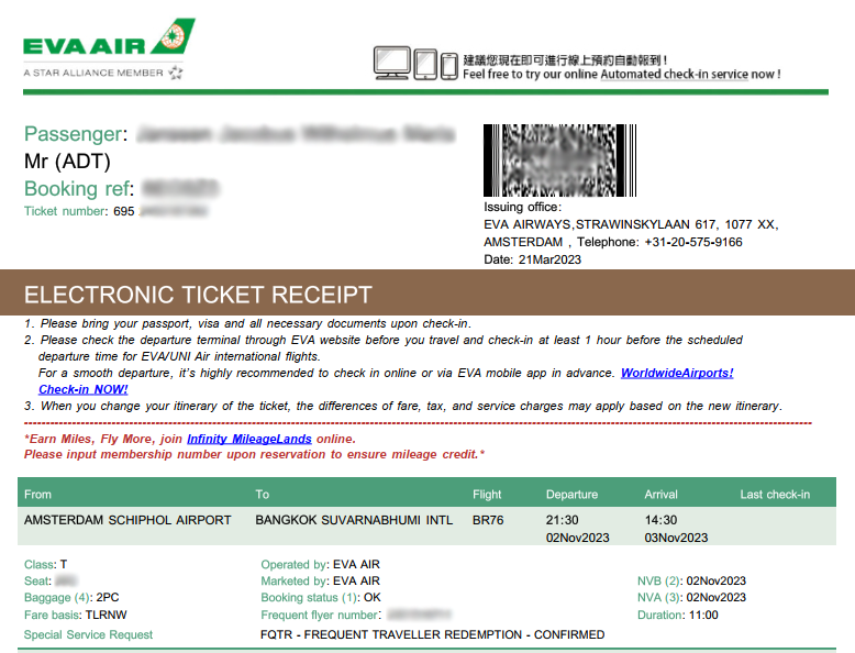 Heb ik een onward-ticket (doorreis-ticket) nodig in Thailand ...